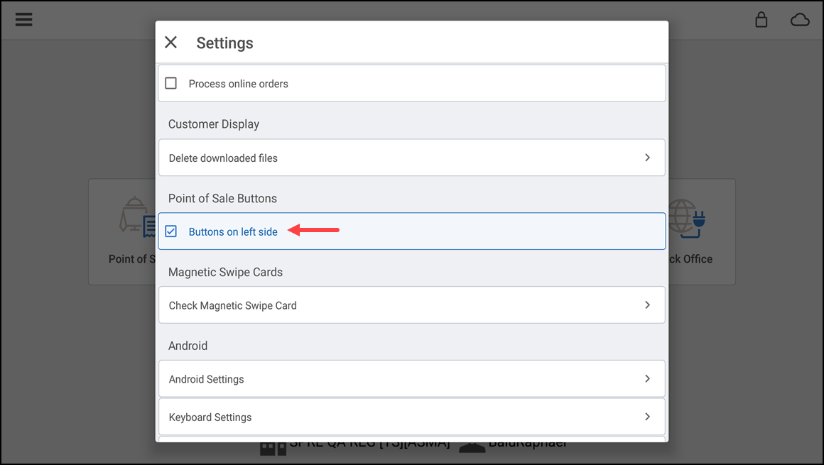 Aloha Cloud | Configuring POS device settings | NCR Docs